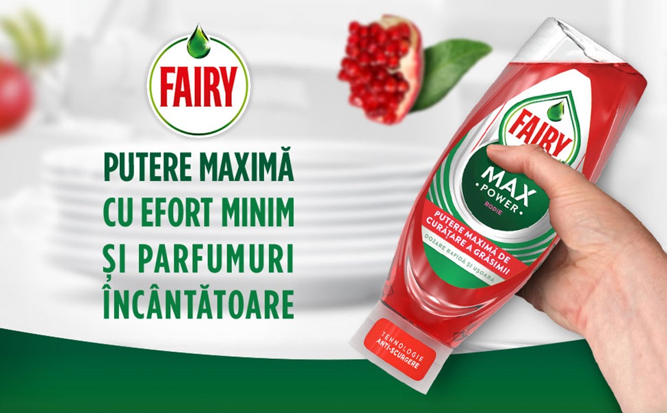 Pachet Detergent de vase FAIRY Pomegranate, 800 ml + FAIRY MaxPower ... Pachet Detergent de vase FAIRY Pomegranate, 800 ml + FAIRY MaxPower ...